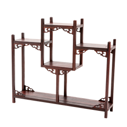 Symmetrical Ornate Rosewood Shelves - Japanese Style Shelf | J-Life – J ...