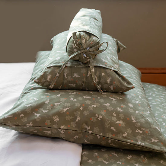 Japanese Bedding Bundle: Usagi Green | J-Life – J-Life International