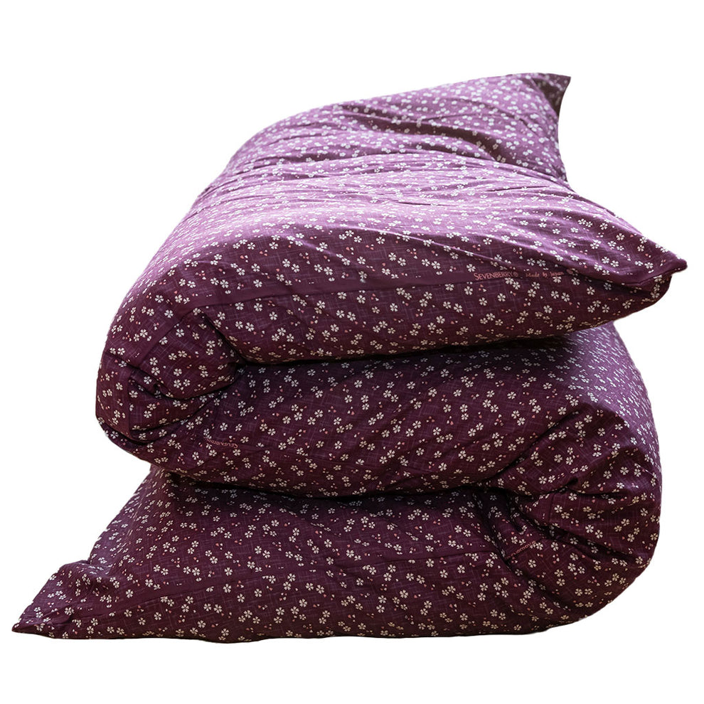 Shiki Futon Sakura Purple Removable COVER ONLY – J-Life International