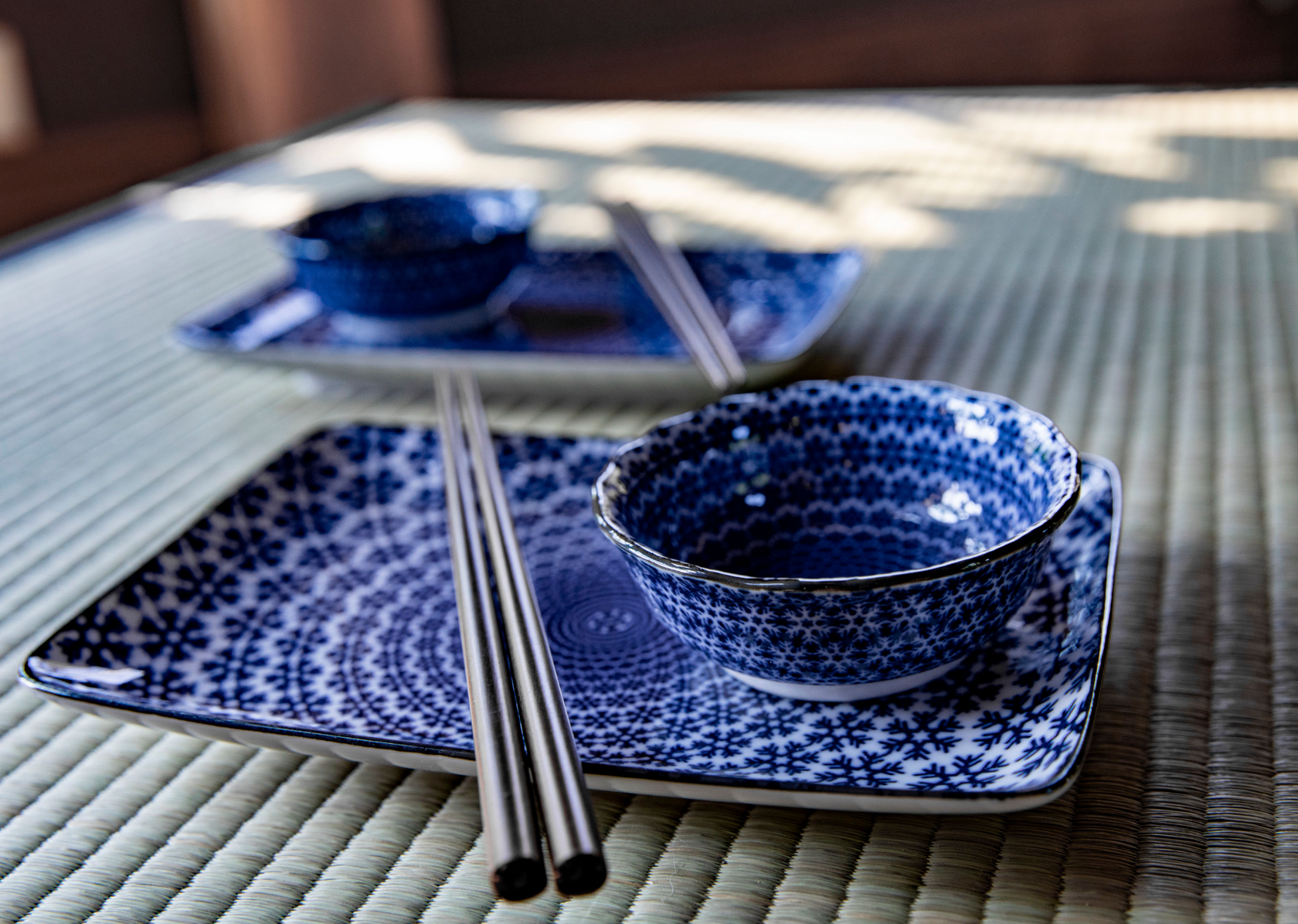 Sushi Set For Two: Indigo and White | Jlife – J-Life International