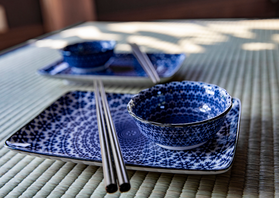 Sushi Set For Two: Indigo and White | Jlife – J-Life International