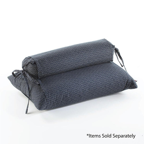 Organic Seikai Ha Navy Buckwheat Hull Pillow - Pillowcase Only | J-Life ...