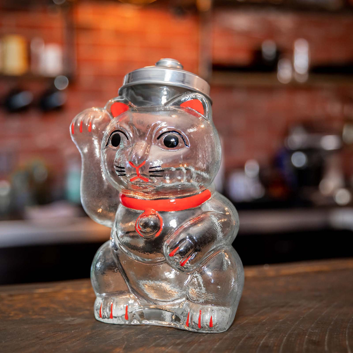 Traditional Glass Maneki Neko Jar - Made in Japan | Jlife – J-Life ...