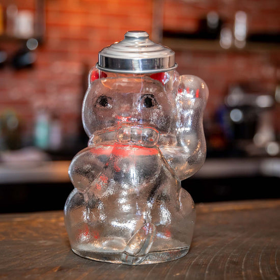 Traditional Glass Maneki Neko Jar - Made in Japan | Jlife – J-Life ...