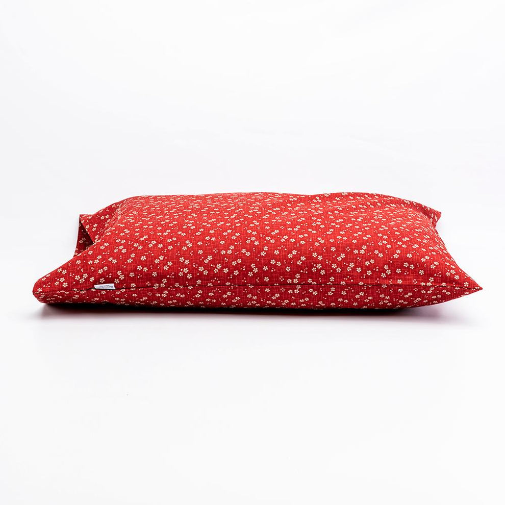 Sakura Red Pillowcase, 100% Cotton from Japan | Jlife – J-Life ...